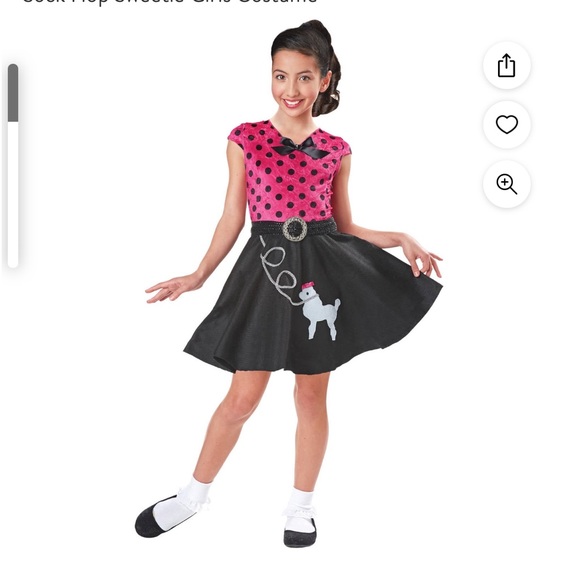 Costumes | Sock Hop Sweetie Girls Costume Large | Poshmark